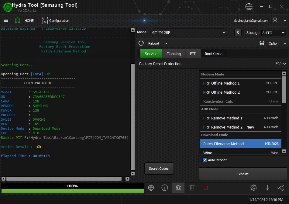 SAMSUNG A315f REMOVE FRP NO TEST POINT BY HYDRA TOOL - GSM-Forum