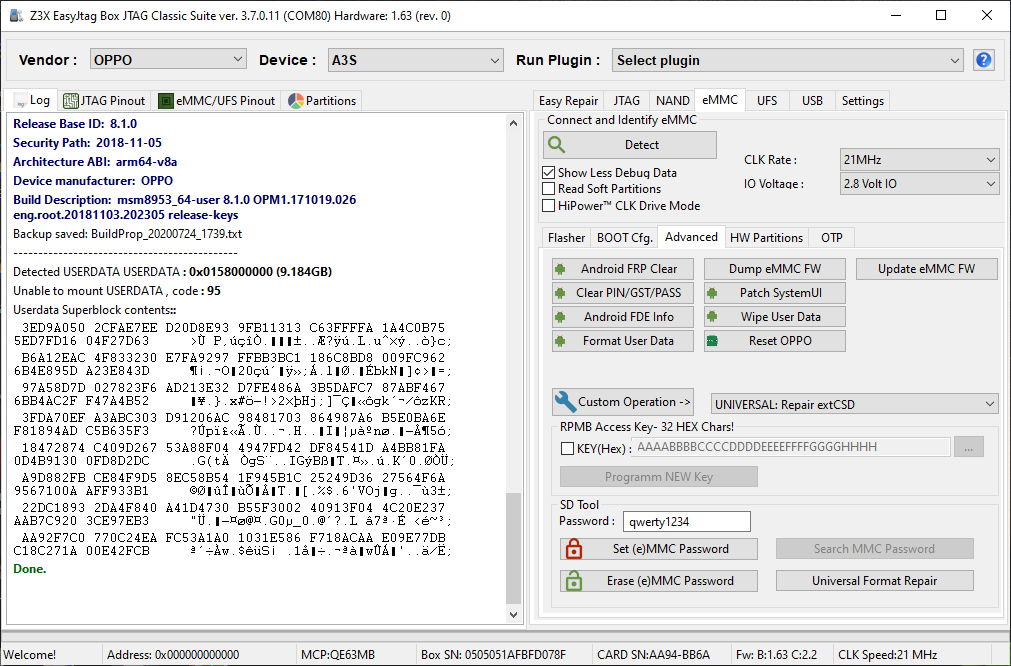 Oppo A3S CPH1803 Format done successfully - GSM-Forum