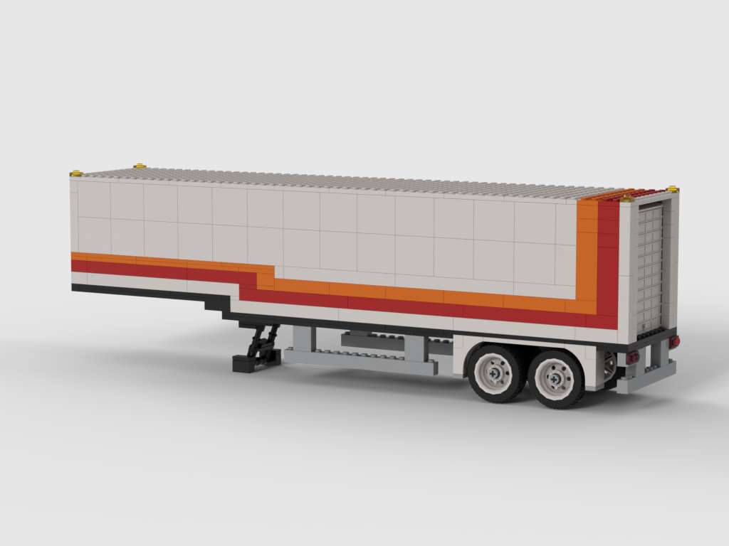 LEGO MOC Trailer for Truck with V12 & CAT Diesel Engine by rayb ...