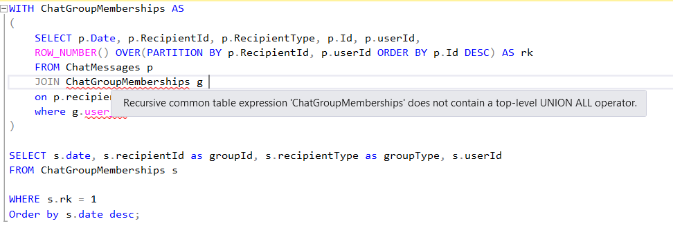 Sql Server Sql Cte Scope In Query Stack Overflow