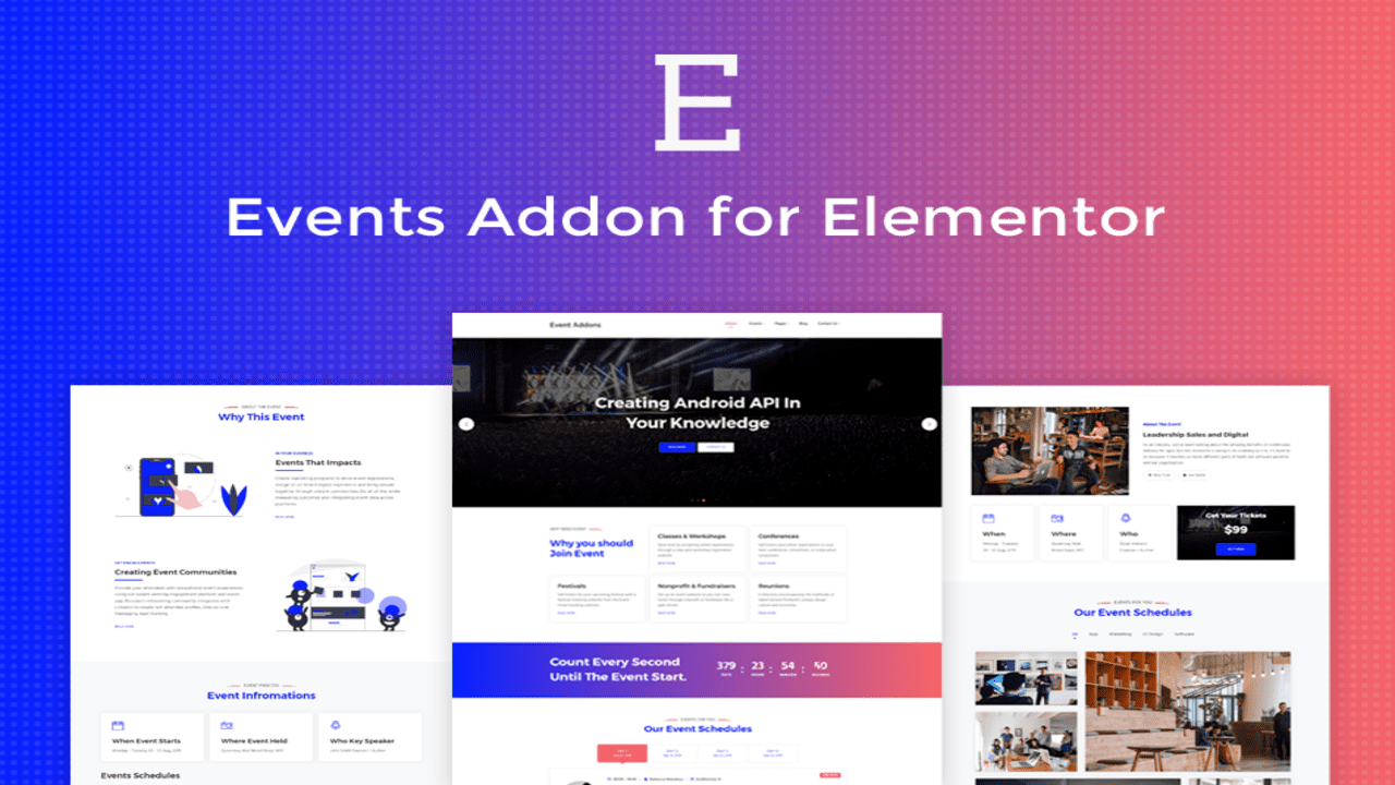 Events Pro Addon For Elementor WordPress Plugin – Bliter GPL
