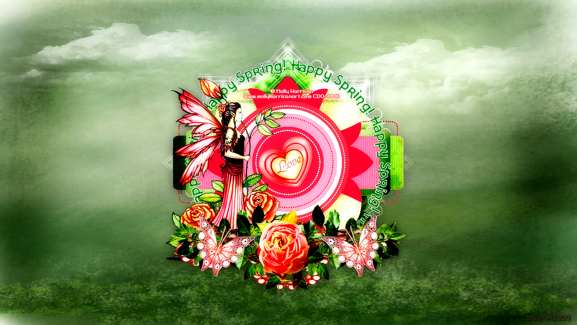 Happy Spring Wallpaper 1920x1080 by Boo Kat2020 — Postimages