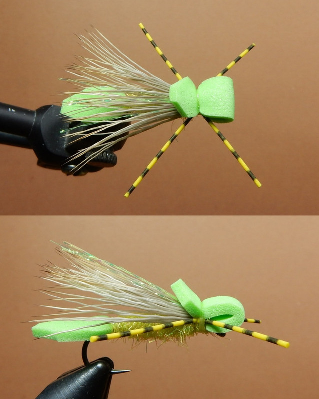 Green Foam Hopper - Fly Tying - Maine Fly Fish