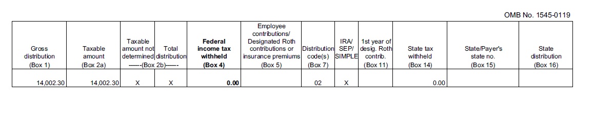 Help with 1099-R & 8606 for Roth IRA Conversion - Bogleheads.org