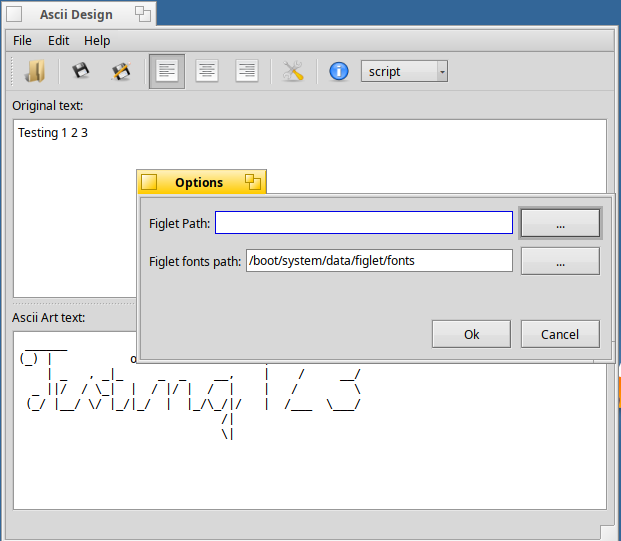 Misc Haiku utilities and ports - Browse /asciidesign at SourceForge.net