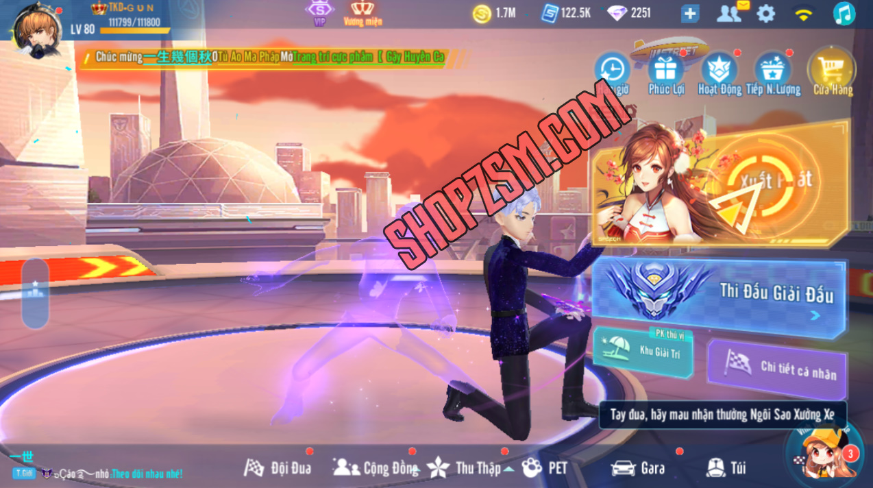 Tài khoản Zing Speed Mobile