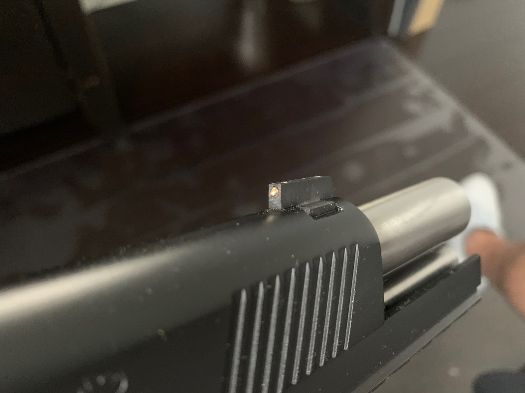 New custom sights on my TRP full rail. | 1911 Firearm Addicts