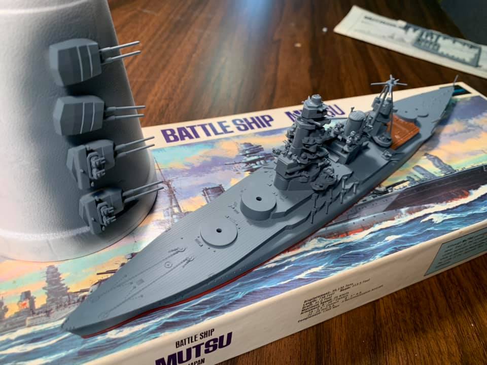 The Ship Model Forum • View topic - 1/700 Aoshima Mutsu reclamation project