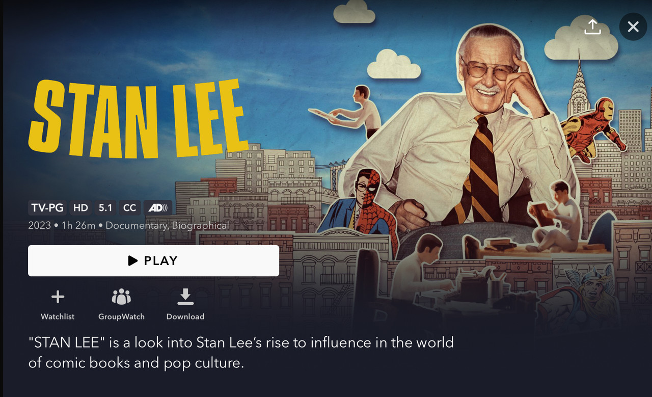 The Stan Lee Documentary (2023) - Blu-ray Forum