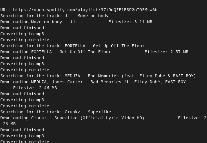 GitHub - icorvus/spotify-to-mp3: Download music from Spotify playlists ...