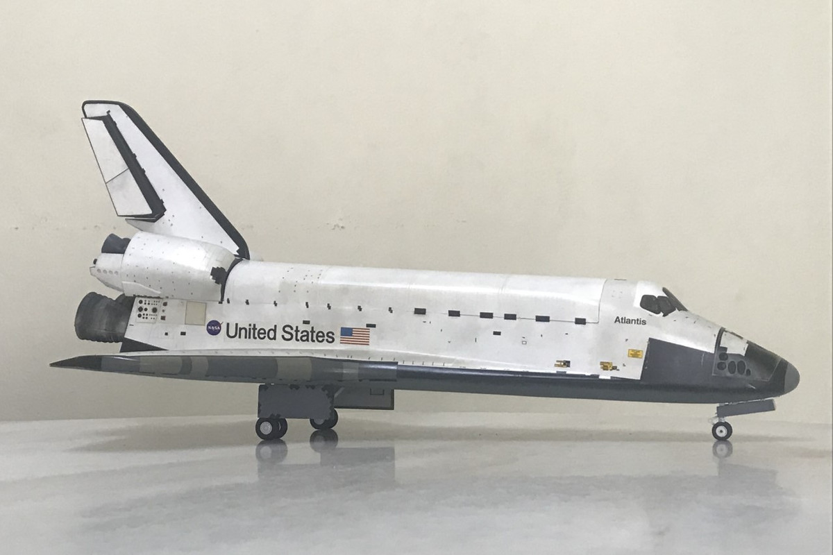 Space Shuttle Atlantis Ov104 Vector Drawing NASA United Space