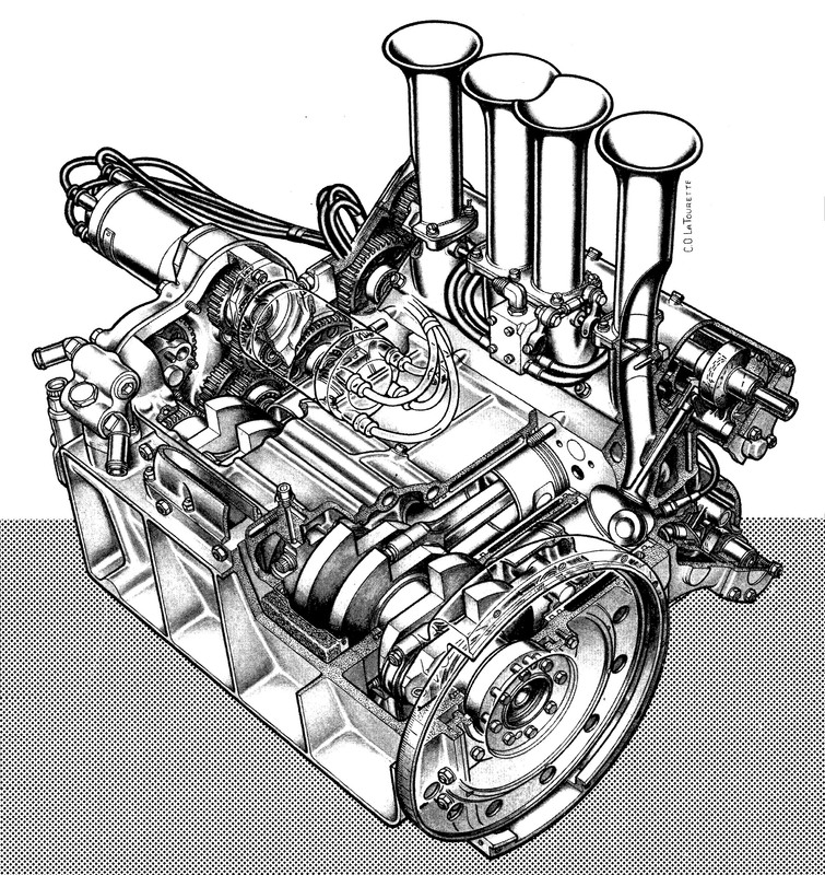 C O La Tourette Scarab engine SCI 3 1960 — Postimages