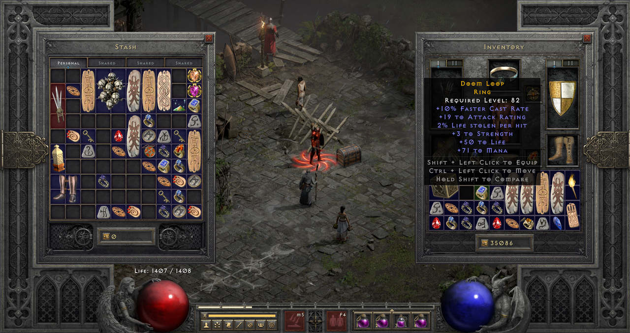 Doom Loop : Fcr / Ar/ll/str/+50 Life/+71 Mana - Topic - d2jsp