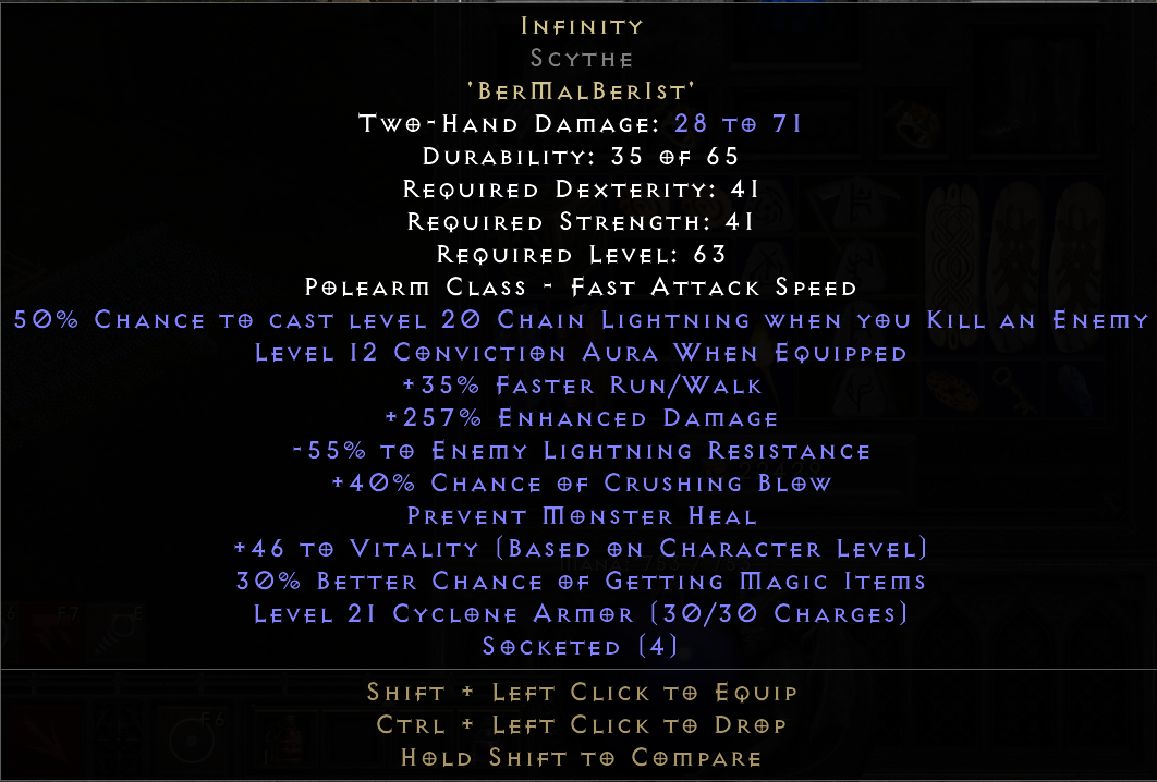 35 Infinity Hand Held - Topic - d2jsp