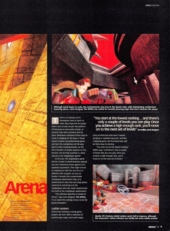 EDGE and NextGen magazine on Quake III Arena (1999-2000) | ResetEra