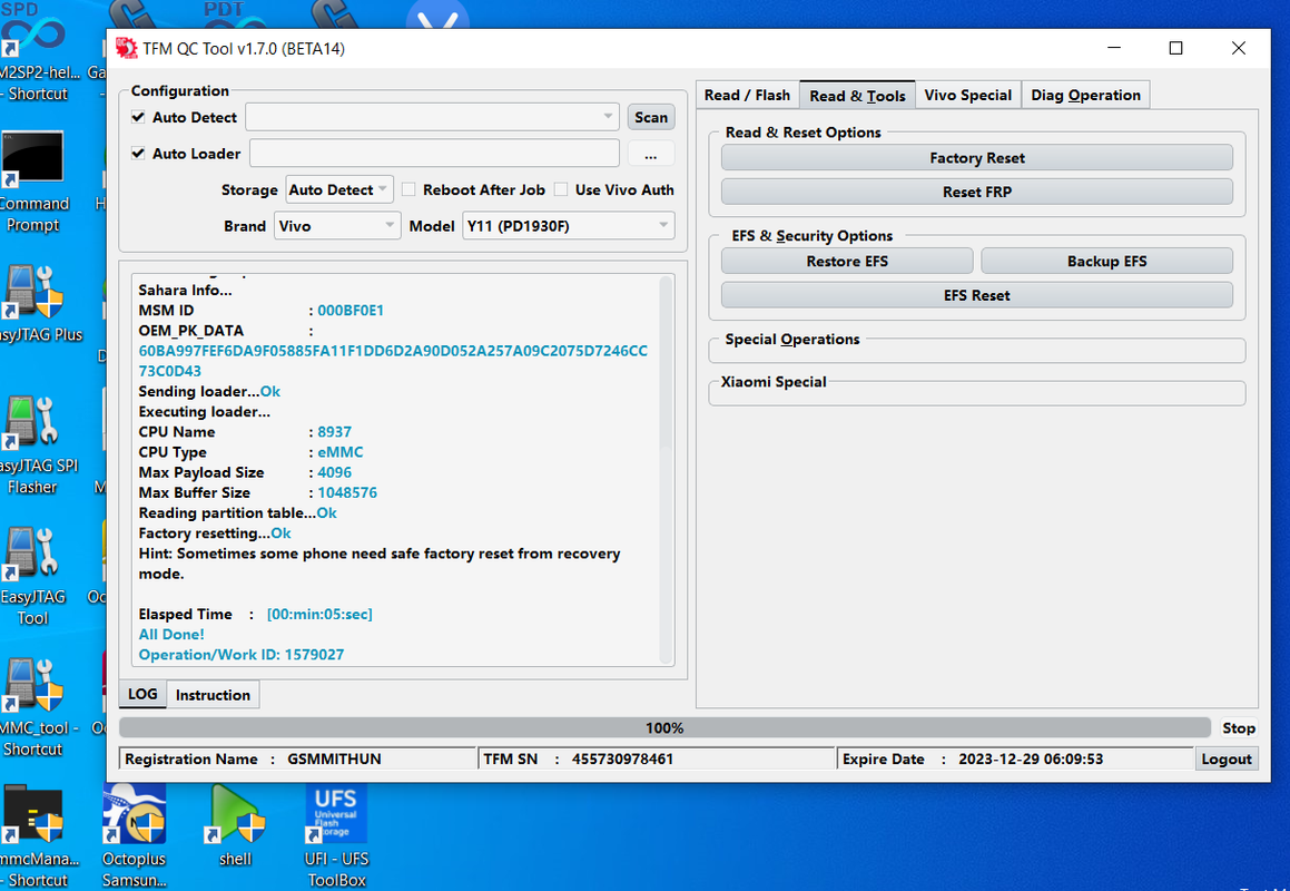 Vivo y11 user lock remove done with tfm tool pro - GSM-Forum