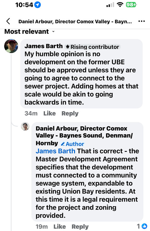 Area A Director Daniel Arbour claims the MDA with Kensington Island ...