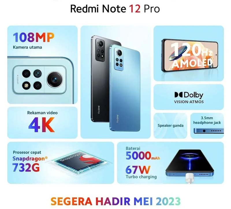 El Redmi Note 12 Pro 4G ya ha sido presentado en Indonesia