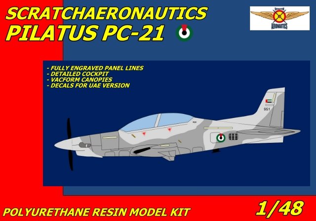 1/48 - Pilatus PC-21 resin kit by Scratchaeronautics - released - The ...