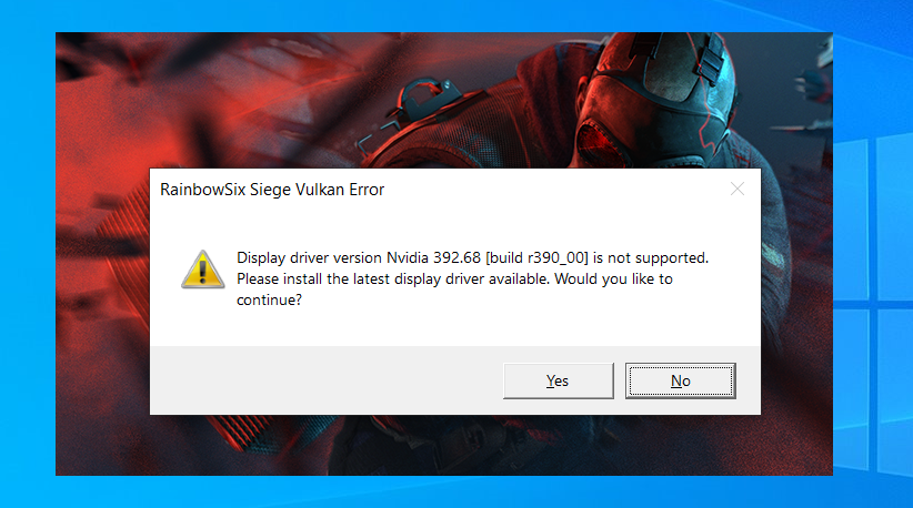Vulkan error on Dx12 making game unplayable after Dx11 removed :: Tom Clancy's Rainbow Six Siege ...