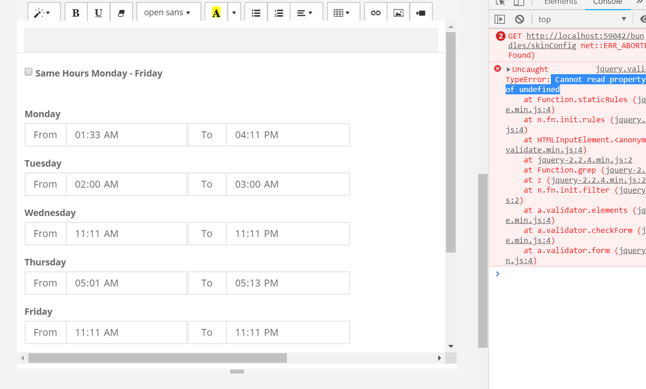 Javascript Validation Error Upon Submit The Summernote Text Area Stack Overflow