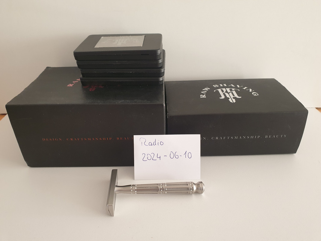 3 very rare Razors - Colonial Razors "The General" - Raw Shaving "RS-10 ...