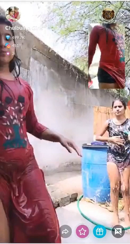 chulbul girl Bathing Outdoor mp4 snapshot 05 01 833 — Postimages