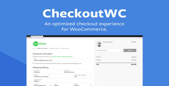 CheckoutWC – Optimized Checkout Page For WooCommerce Wordpress – Bliter GPL