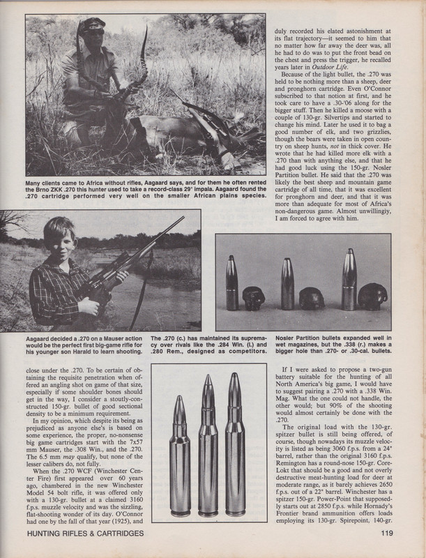 .270 Winchester: What is the best big game for this cartridge ...