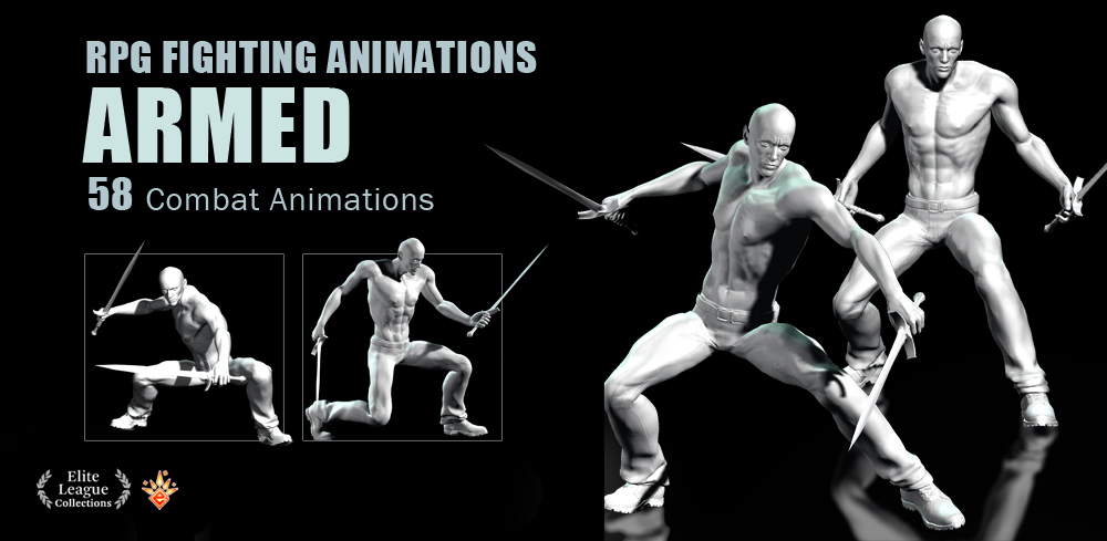RPG Fighting Animations - ARMED 2025 - Free Daz 3D Models