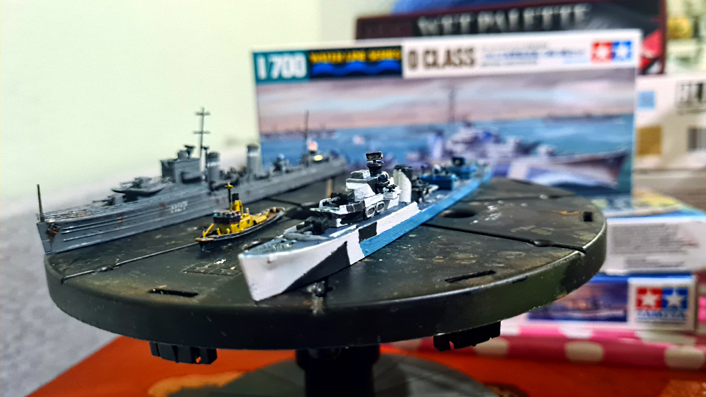 Small beginnings? A selection of Tamiya 1/700 WWII Royal Navy vessels ...