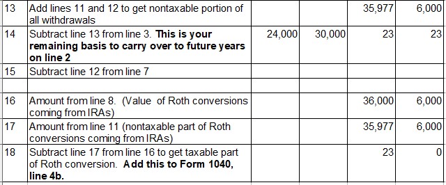 Form 8606 total basis in traditional IRA question - Bogleheads.org
