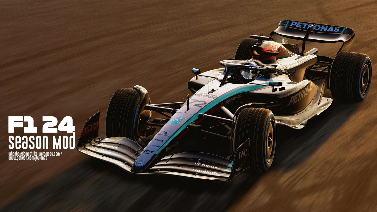 [F1 24 MOD] 2024 Mercedes F1 W15 – When Boredom Strike… Play Games