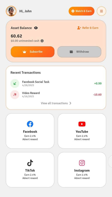 Payview - Earn Rewards for Social Media Tasks