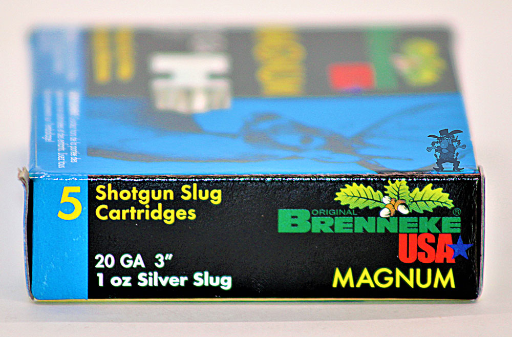 BRENNEKE 20 GA MAGNUM 3" 1oz Silver Slug Smooth & Rifled Bore Slugs 5 ...