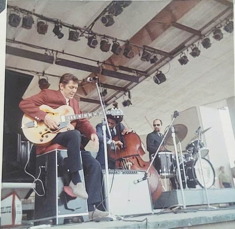 Allan Holdsworth's 'Harness' a power-amp to line level unit that he ...