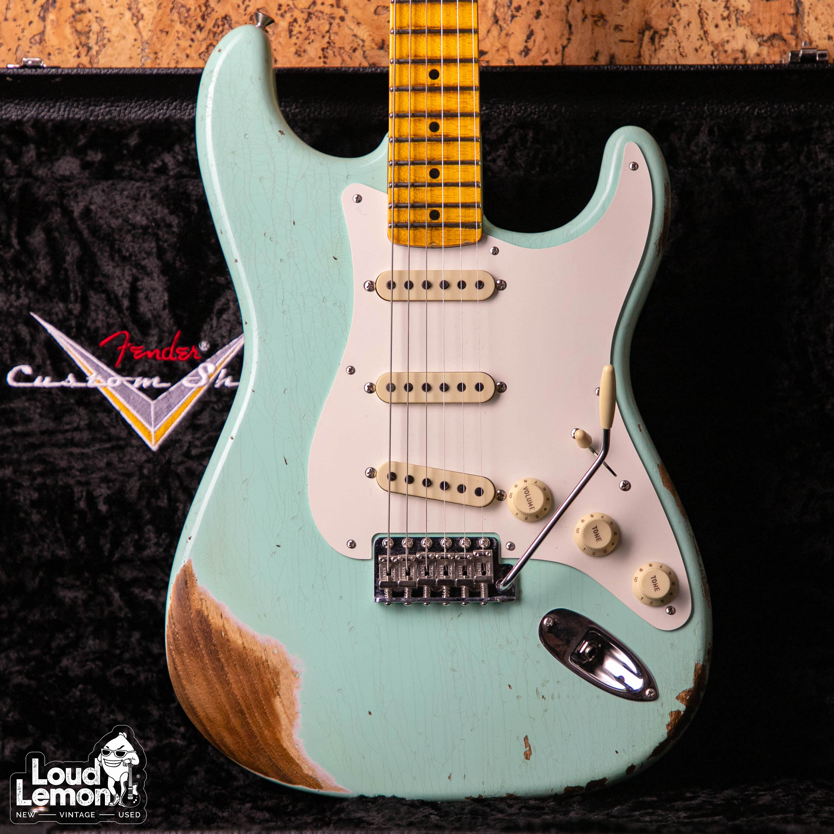 Fender Custom Shop 57 Stratocaster Relic Surf Green 2020 USA 3 — Postimages