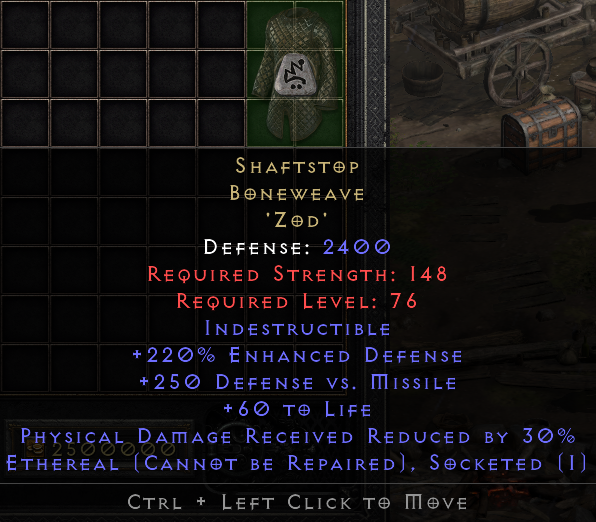 220ed Shaftstop, 2400def - Topic - d2jsp