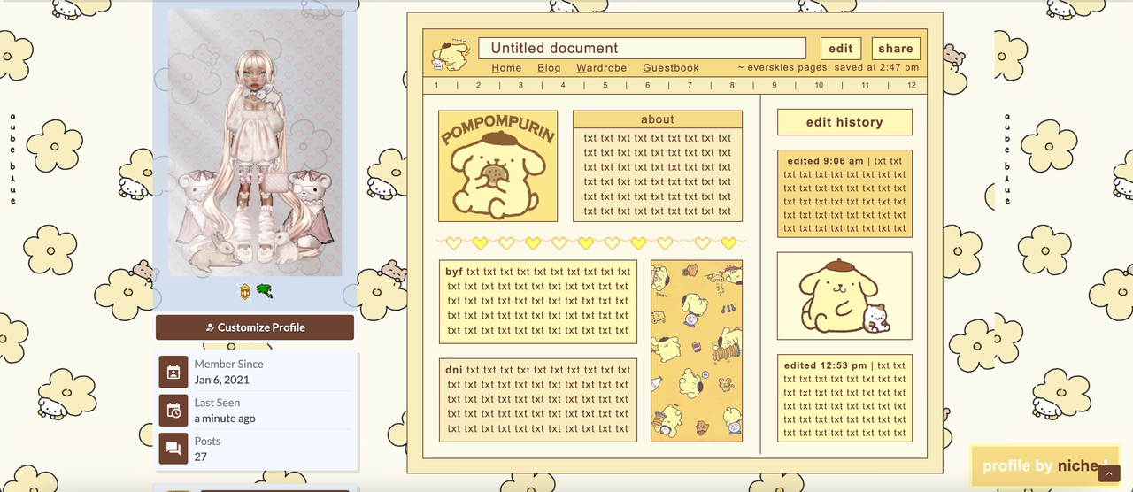 08 pretty yellow carrd — Postimages