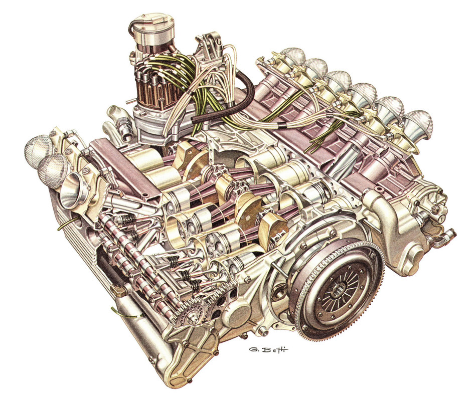 Ferrari Boxer 3000 cc 12 cylinder F1 engine by G — Postimages