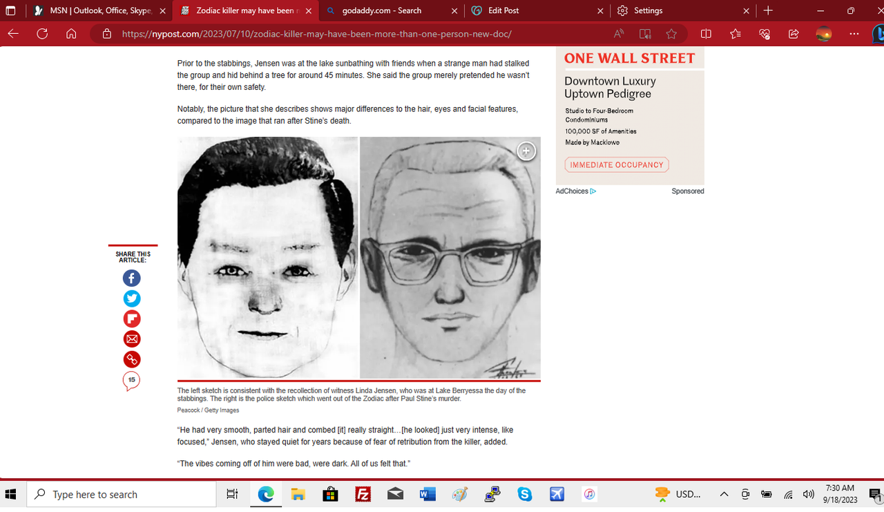 Zodiac POI comparison Photo Lake Berryessa vs Stine Murder — Postimages