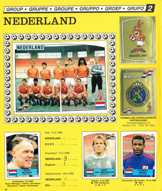 Panini UEFA Euro 1988 28 — Postimages