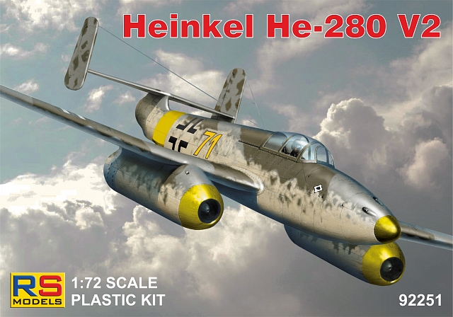 1/72 - Heinkel He-280 V2 & V3 by RS Models - released - new He-280 V3 ...