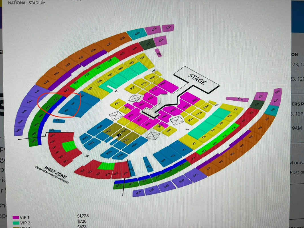 Singapore National Stadium Seating Plan Taylor Swift Concert Reddit ...