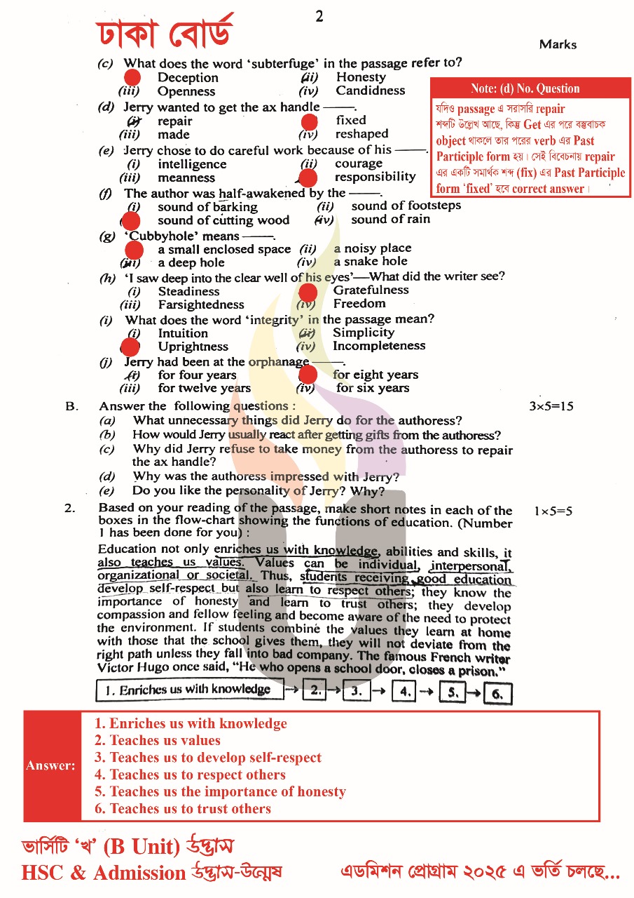 HSC English 1st Paper Question Answer 2025 - HSC English 1st Paper ...