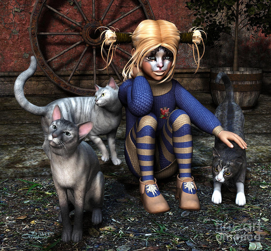 68 cat girl jutta maria pusl — Postimages