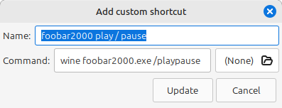 [WONT WORK]How to make multimedia keys work for foobar2000 using wine ...