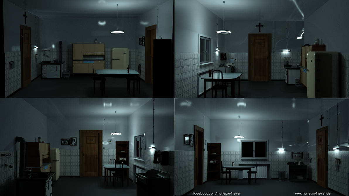 Old Kitchen - Deviantart Freebie- 1000 Pts - Free Daz 3D Models