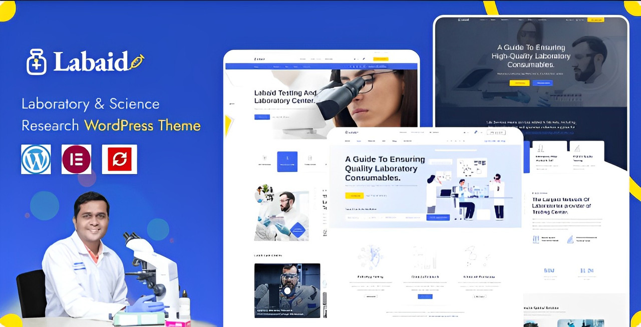 Labaid - Laboratory & Science Research WordPress Theme – Bliter GPL