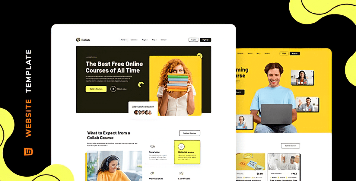 Collab – Online Learning Website Template HTML – Bliter GPL